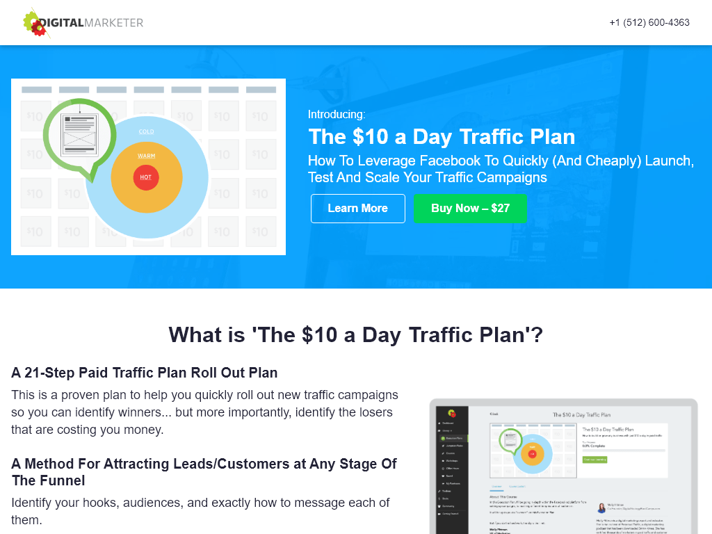 The $10 a Day Traffic Plan - Digital Marketing Supermarket
