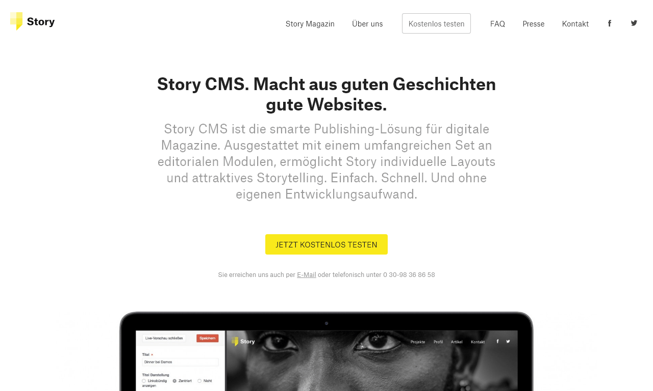 Story CMS - Digital Marketing Supermarket