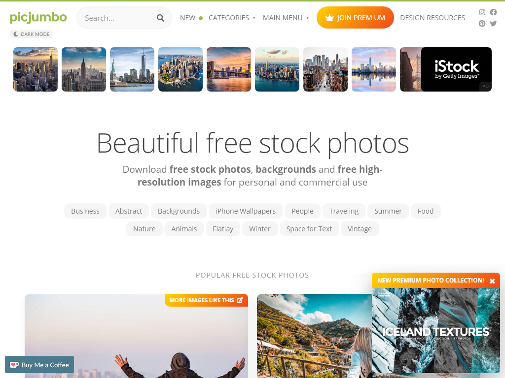 picjumbo - Digital Marketing Supermarket