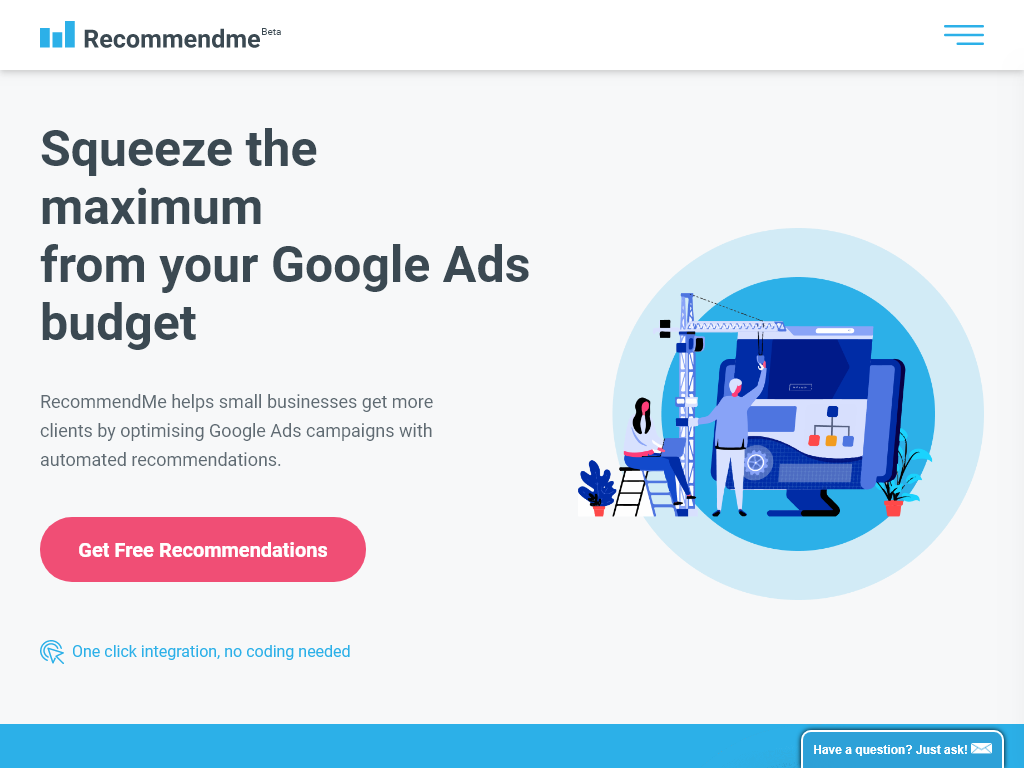 RecommendMe - Digital Marketing Supermarket