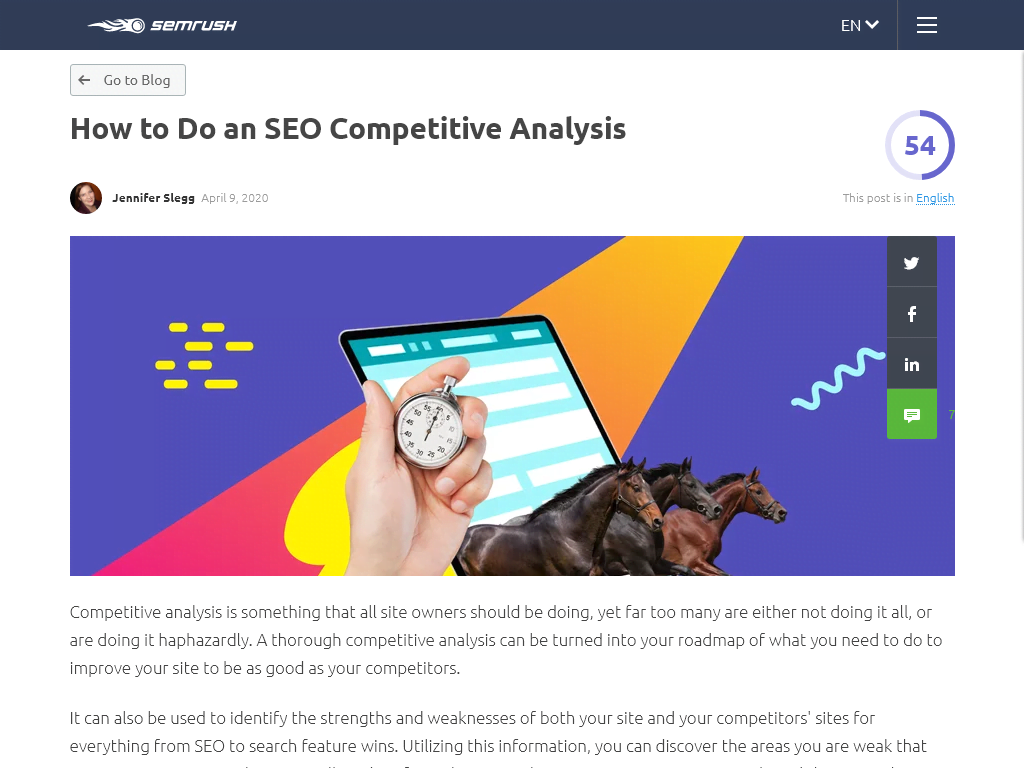 How to Do an SEO Competitive Analysis - Digital Marketing Supermarket