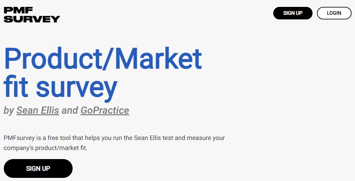PMF Survey - Digital Marketing Supermarket