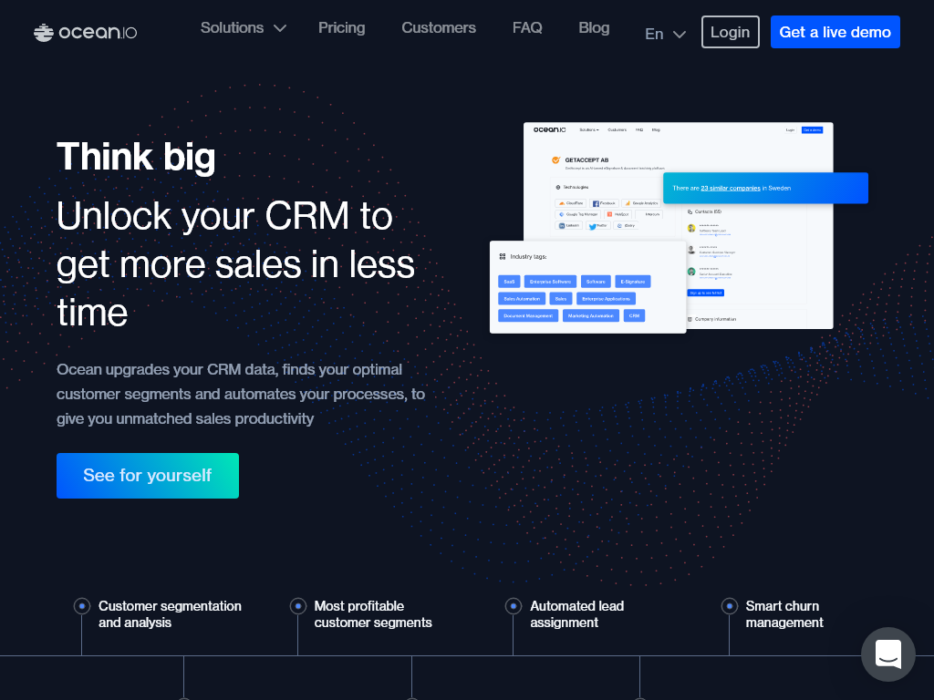 Ocean.io - Digital Marketing Supermarket