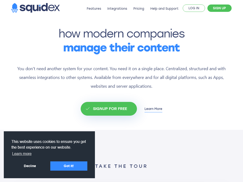 Squidex - Digital Marketing Supermarket