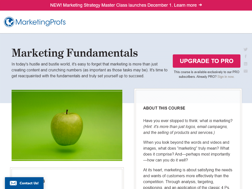 Marketing Fundamentals - Digital Marketing Supermarket