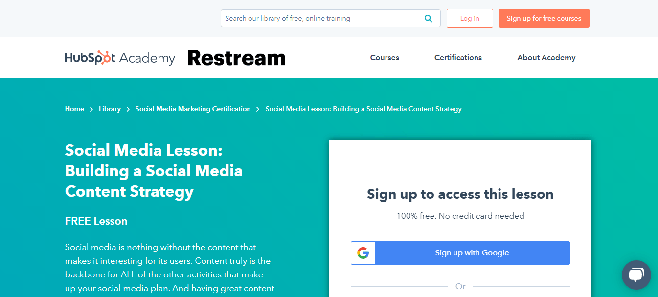 Social Media Lesson: Building a Social Media Content Strategy FREE ...