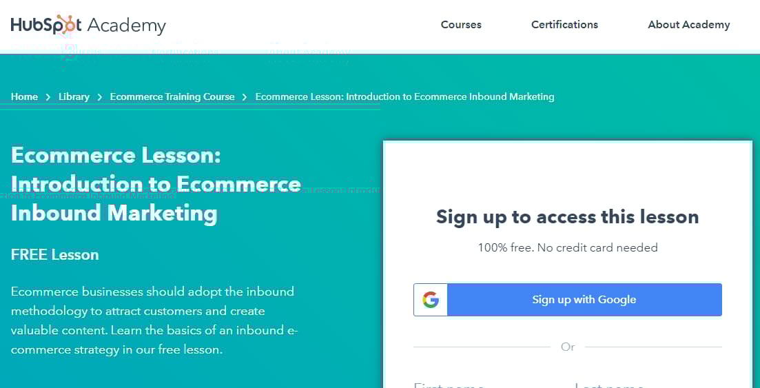 Ecommerce Lesson: Introduction to Ecommerce Inbound Marketing - Digital Marketing Supermarket