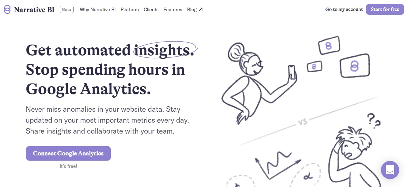 Narrative BI - Digital Marketing Supermarket