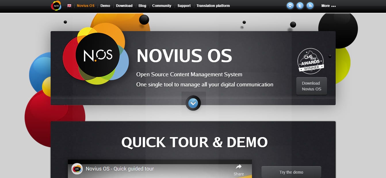 Novius-OS - Digital Marketing Supermarket