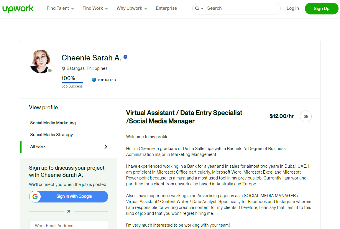 Cheenie Sarah A. - Digital Marketing Supermarket